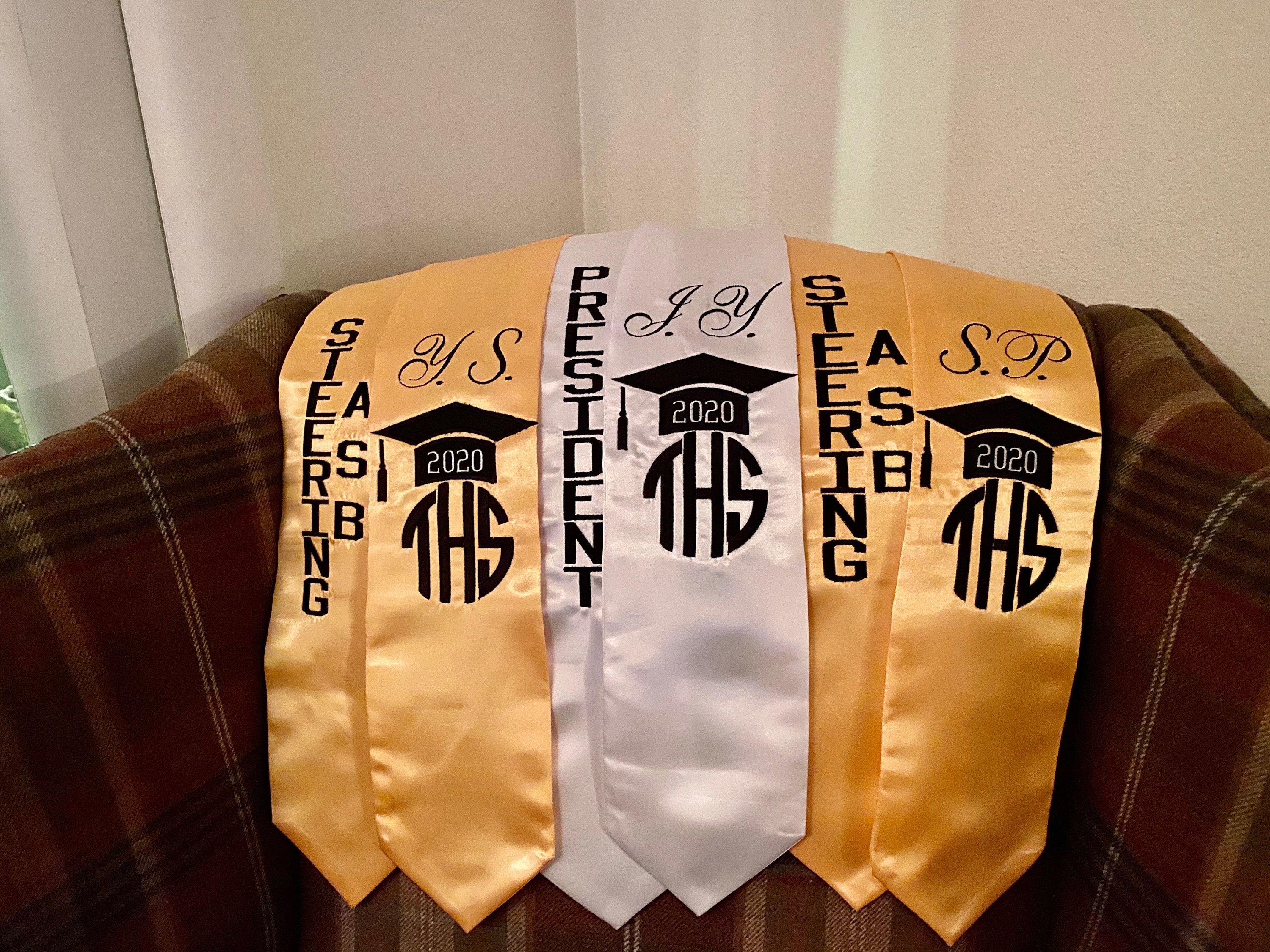 CUSTOM GRADUATION SASH Embroidery Custom Sash Graduation - Etsy