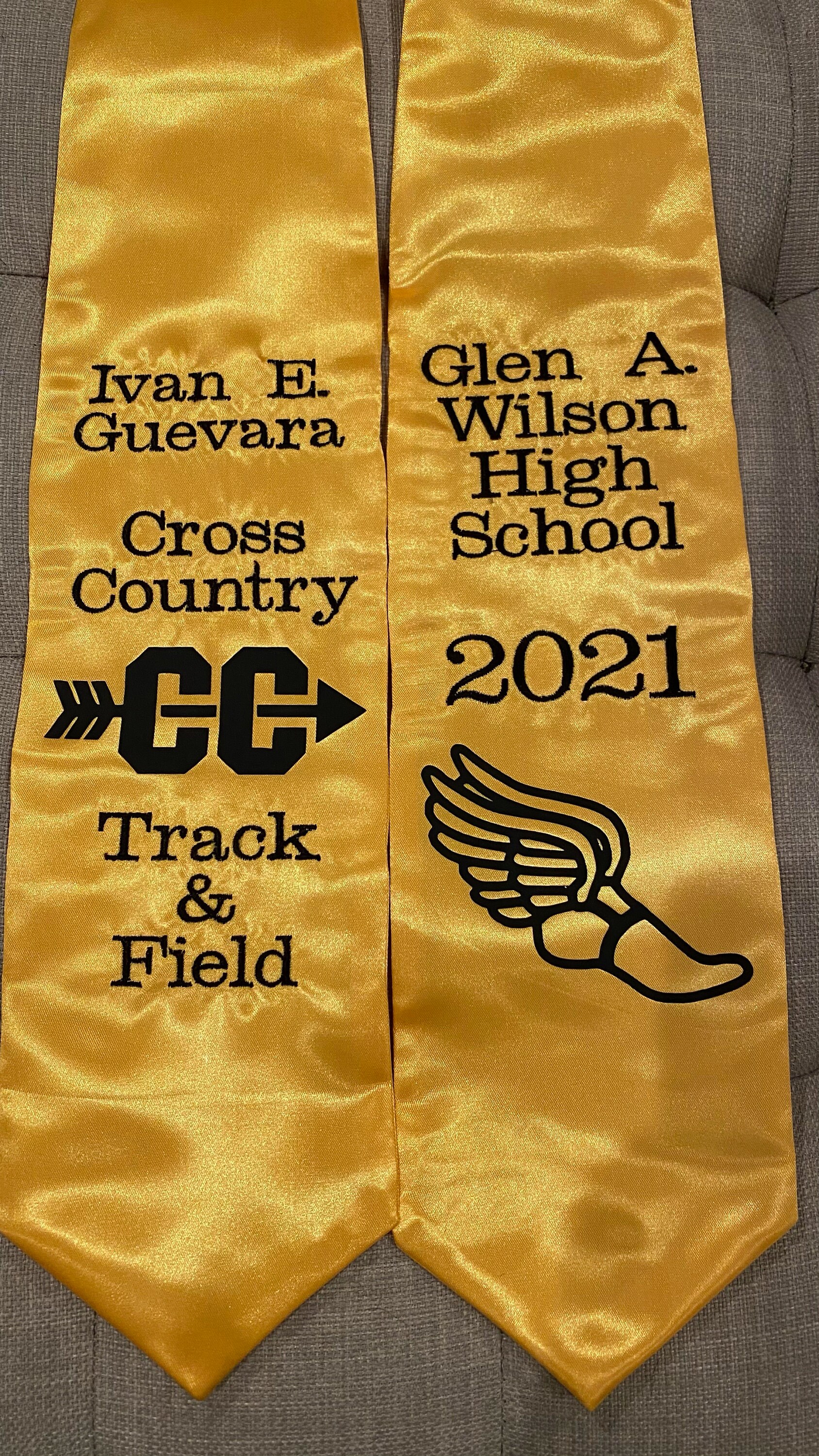 CUSTOM GRADUATION SASH Embroidery Custom Sash Graduation - Etsy