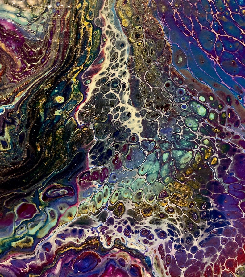 Acrylic Painting "oil Spill" - Etsy