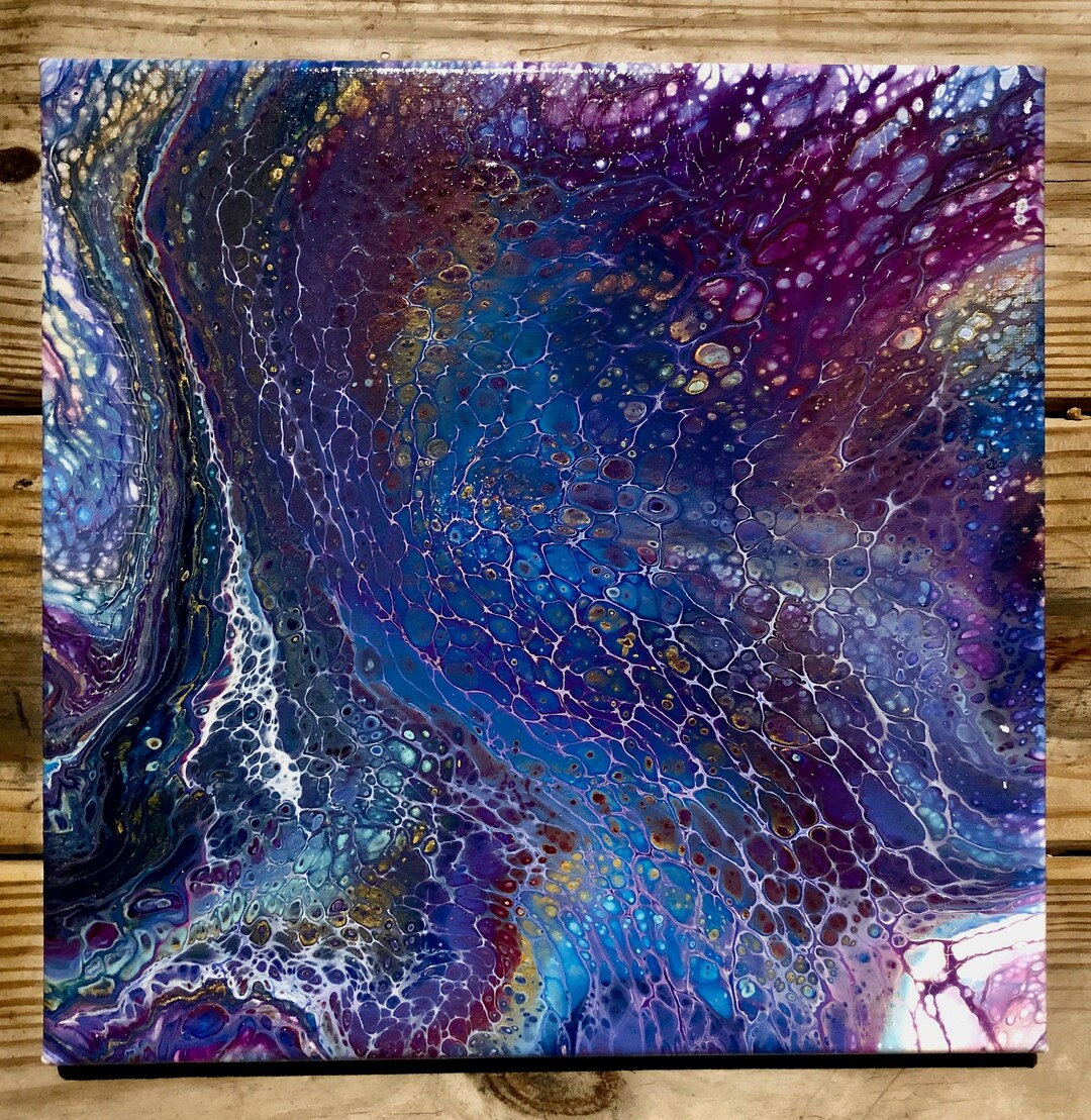 Acrylic Painting "oil Spill" - Etsy