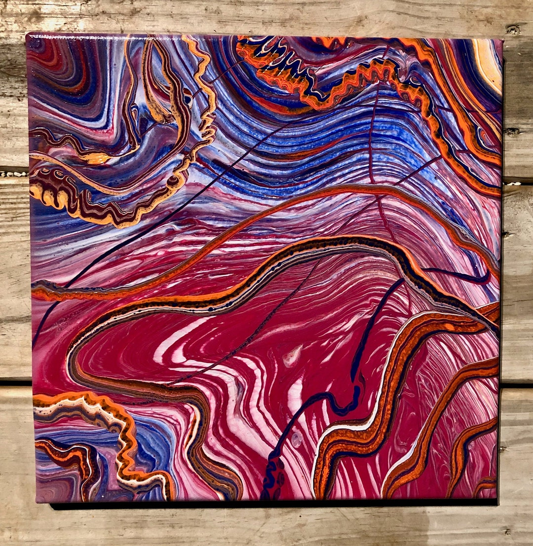 Acrylic Painting "pluto" - Etsy