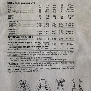 Vintage 1980s Butterick 3384 Wrap Dress Pattern PDF Instant Digital ...