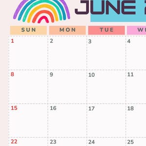 June Monthly Planner - Etsy