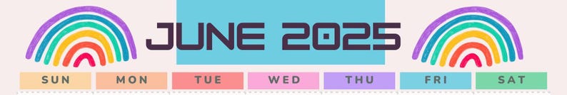 June Monthly Planner - Etsy