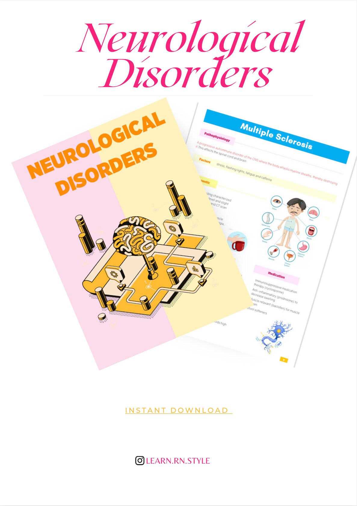 Neurology Study Guide, Neurological Disorders, Med Surg Nursing ...