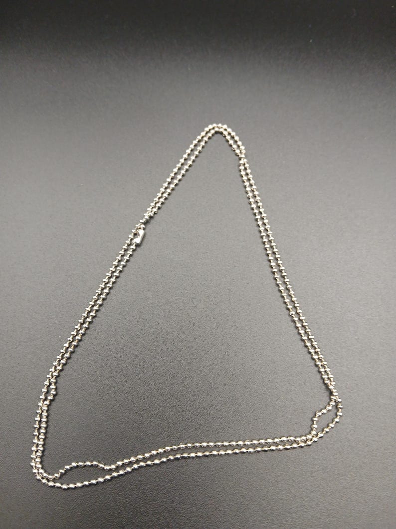 Stainless Steel Ball Chain Necklace: Minimalist Pendant Base, Unisex - Etsy