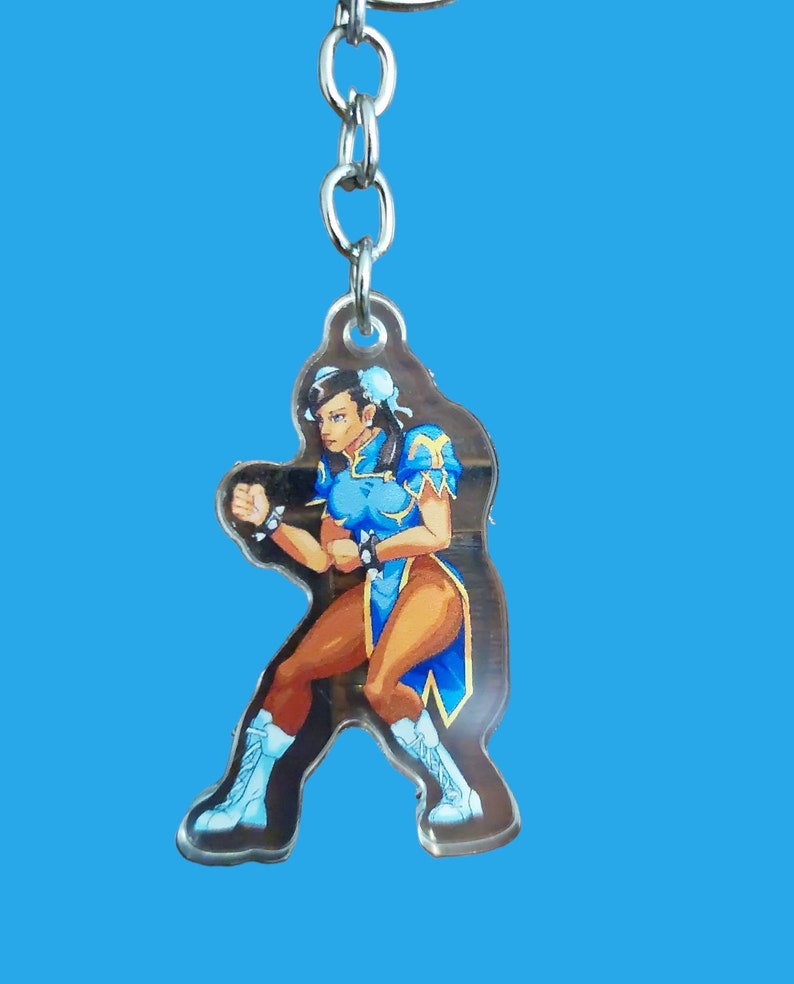 Chun-li Inspired Keychain - Etsy