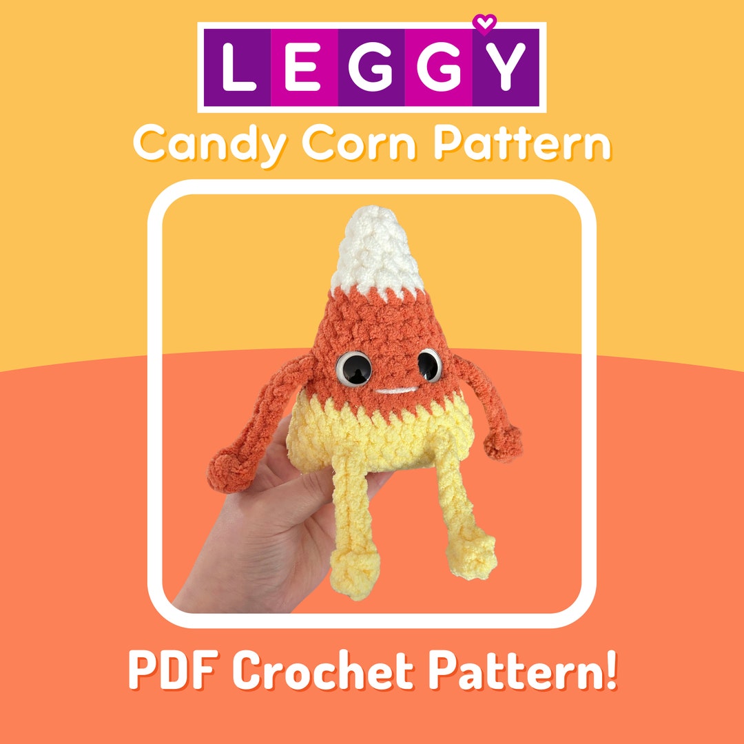 Leggy Candy Corn Pattern - PDF Crochet Pattern - Low Sew - Etsy