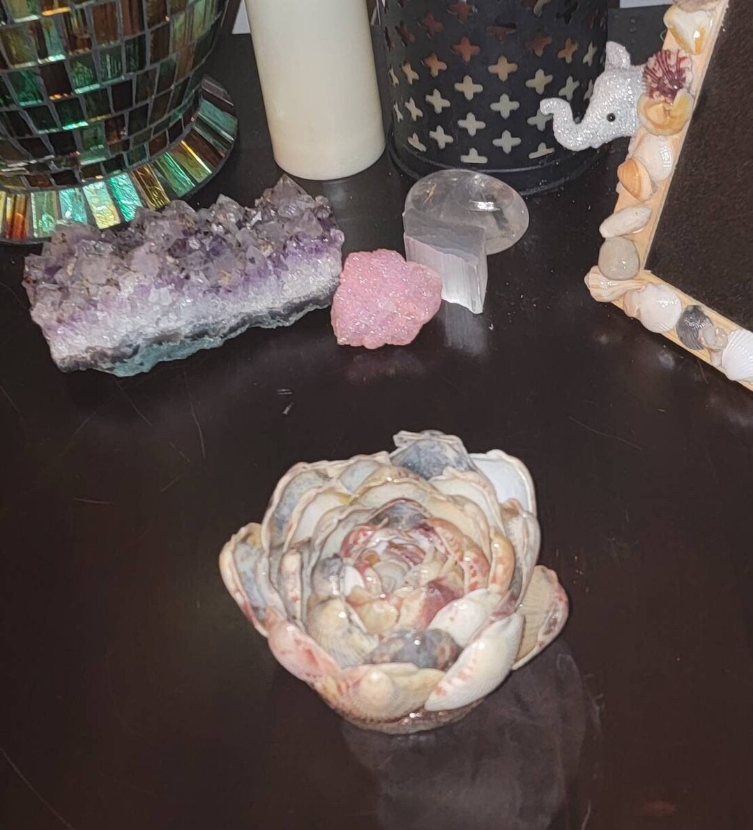 FL Scallop Seashell Flower • Seashell Rose • Beach Décor • Seashell ...