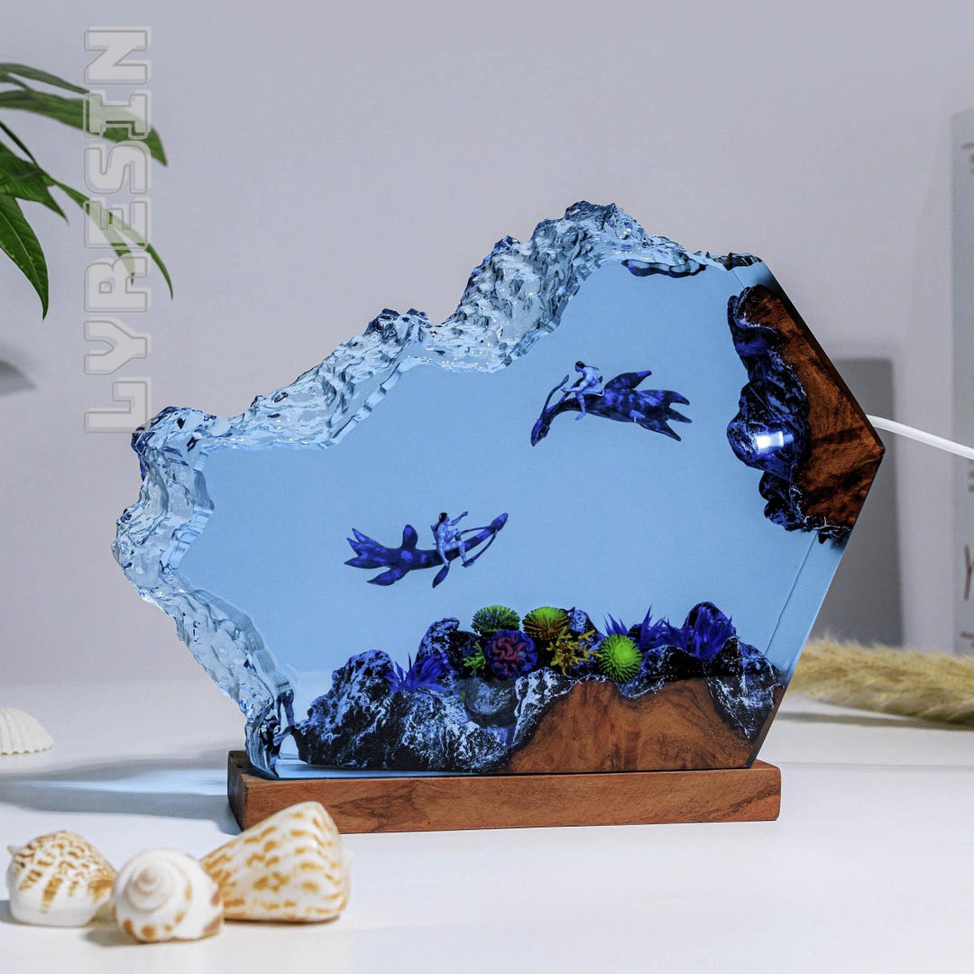 Il.u Av.atar 2 the Way of W.ater A.vatar 2 Epoxy and Wooden Resin Night ...