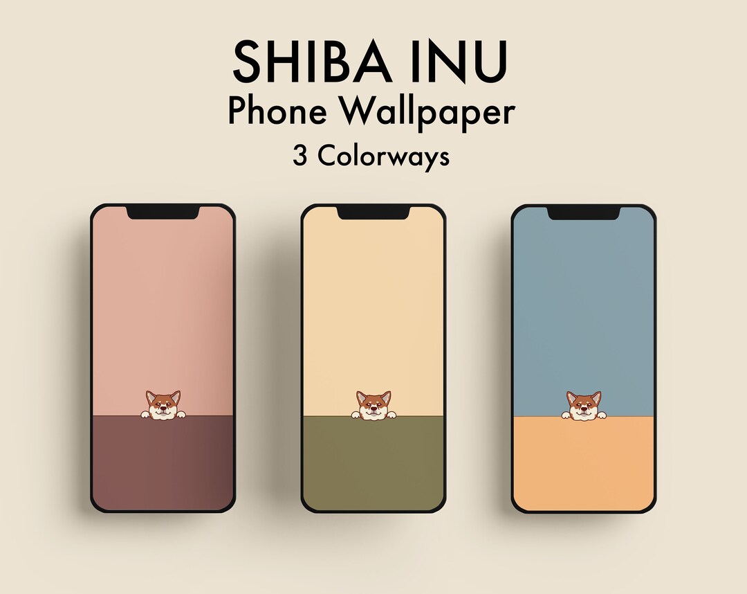 Shiba Inu Dog Phone Background Wallpaper | Pastel Colors | Apple iPhone ...