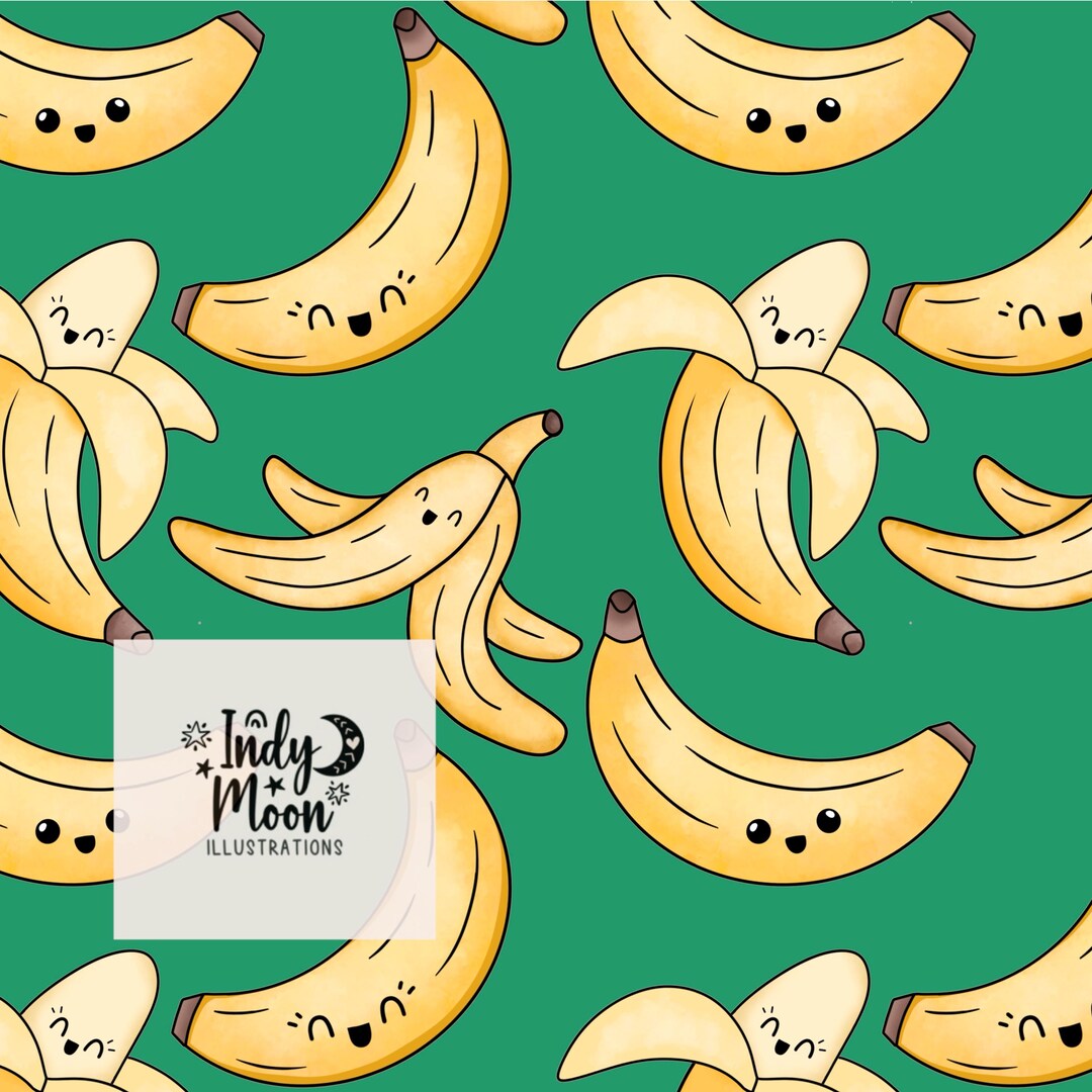 Happy Cute Bananas Banana , Fruit , Summer Seamless Design - NON ...