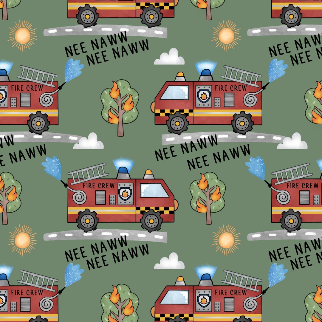 Fire Engine,beep Beep Train ,zoom Seamless Pattern Design - - Roads - Etsy