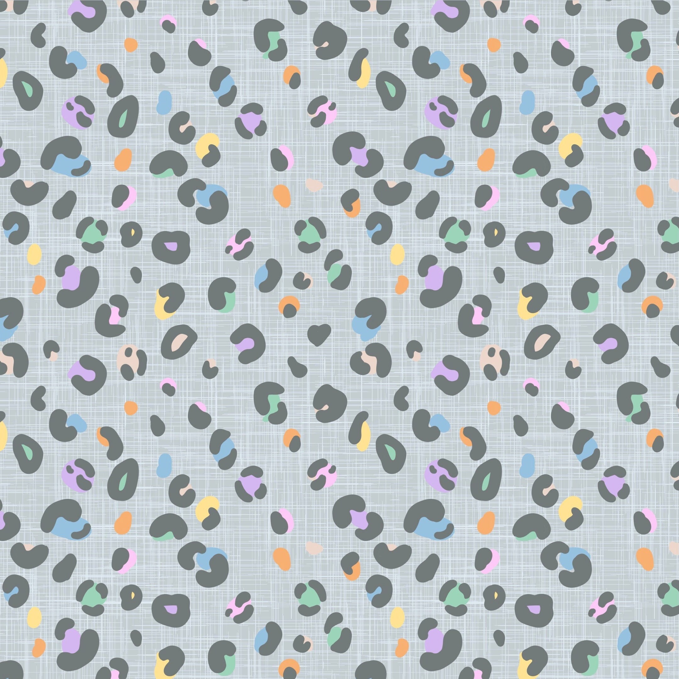 Pastel Rainbow Leopard Print Seamless Design Pattern Digital Download ...