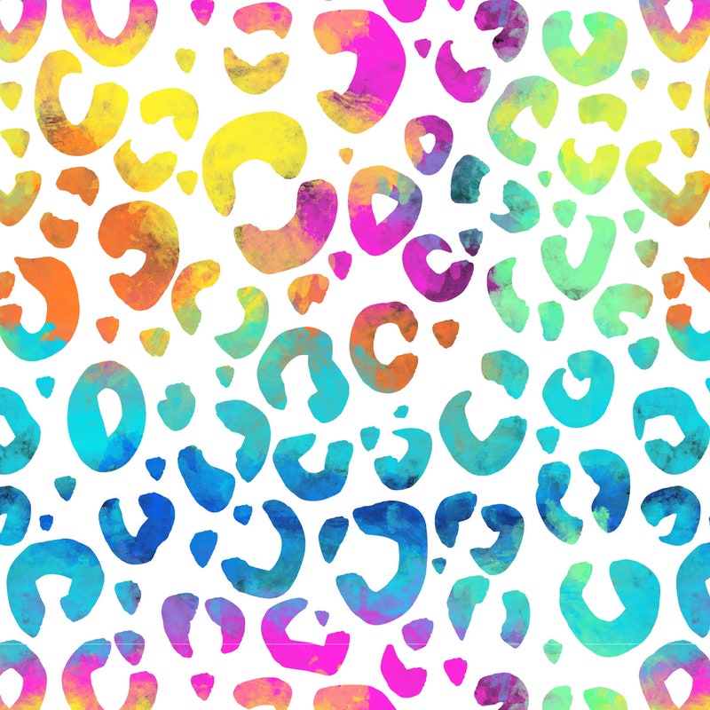 Rainbow Leopard - Etsy