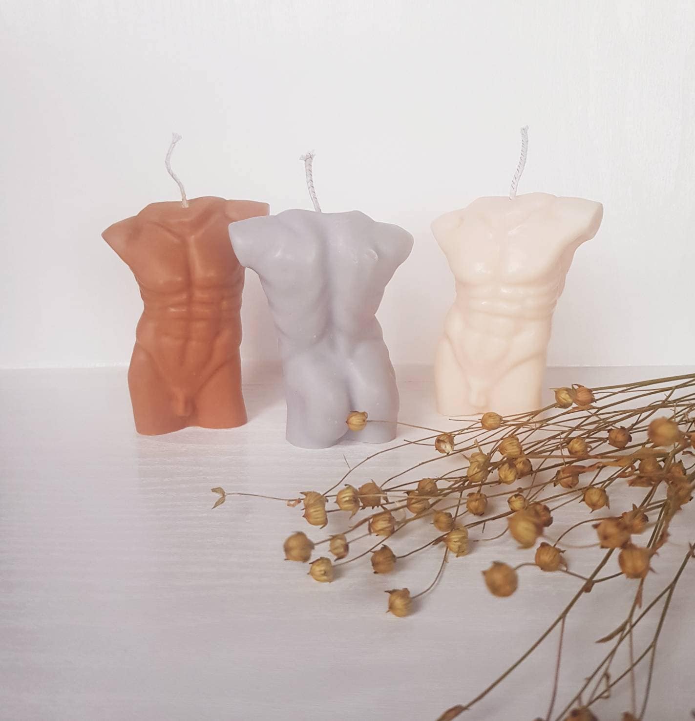 Male OR Female Body torso Candles Scented or UN-SCENTED - Etsy
