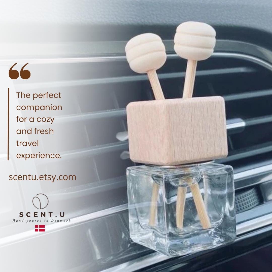 8ml Vent Clip Reed Oil Car Diffuser - Stylish Cubic Bottle - Etsy