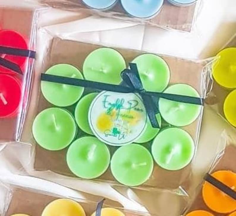 Tea Light Candles 19mm Height and 38mm Diameter Sold in Pack of 6 or ...