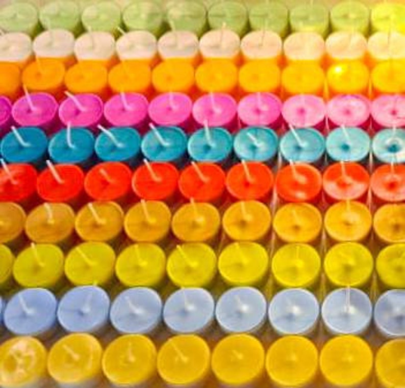 Tea Light Candles 19mm Height and 38mm Diameter Sold in Pack of 6 or ...