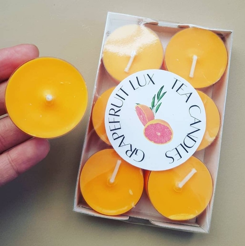 Tea Light Candles 19mm Height and 38mm Diameter Sold in Pack of 6 or ...