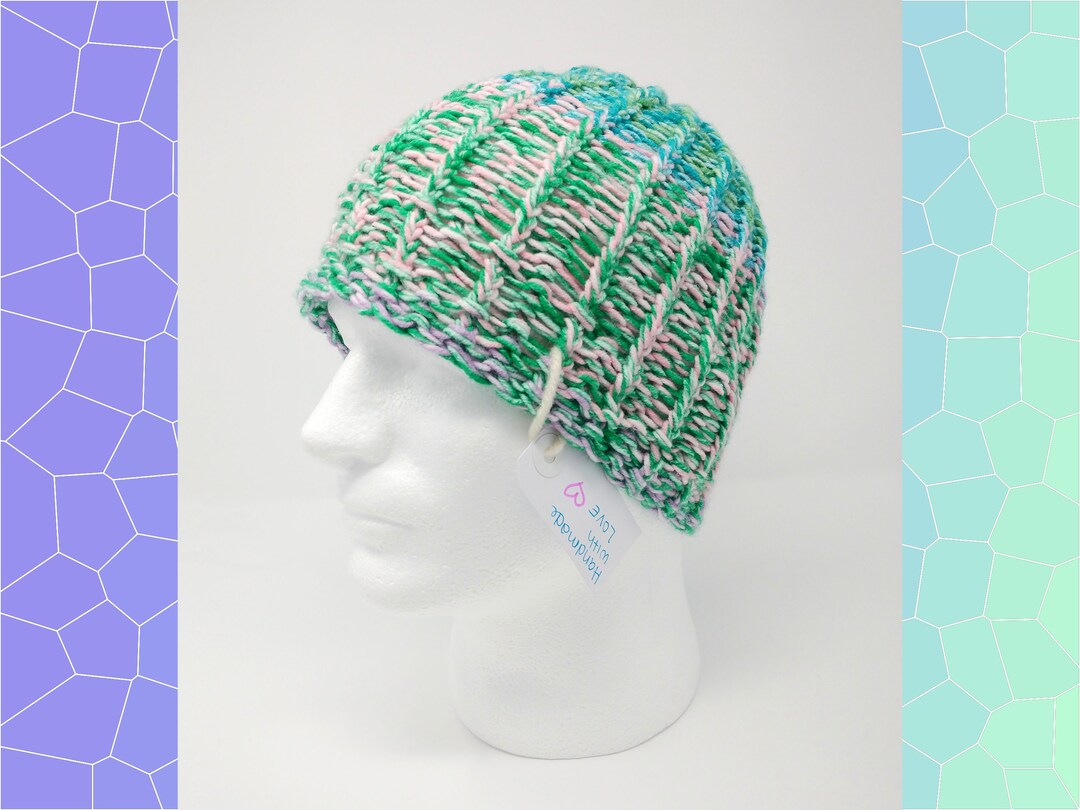 Jelly Bean Hat, Green and Blue Knit Hat, Kids Easter Hat - Etsy UK