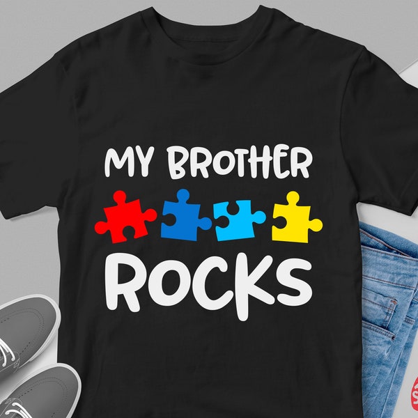 Black and White Autism Puzzle - Etsy