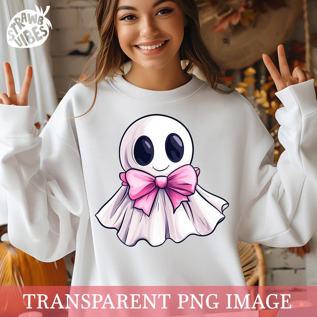 Girl Ghost Png, Cute Ghost Png, Coquette Halloween Png, for Girl, Kids ...