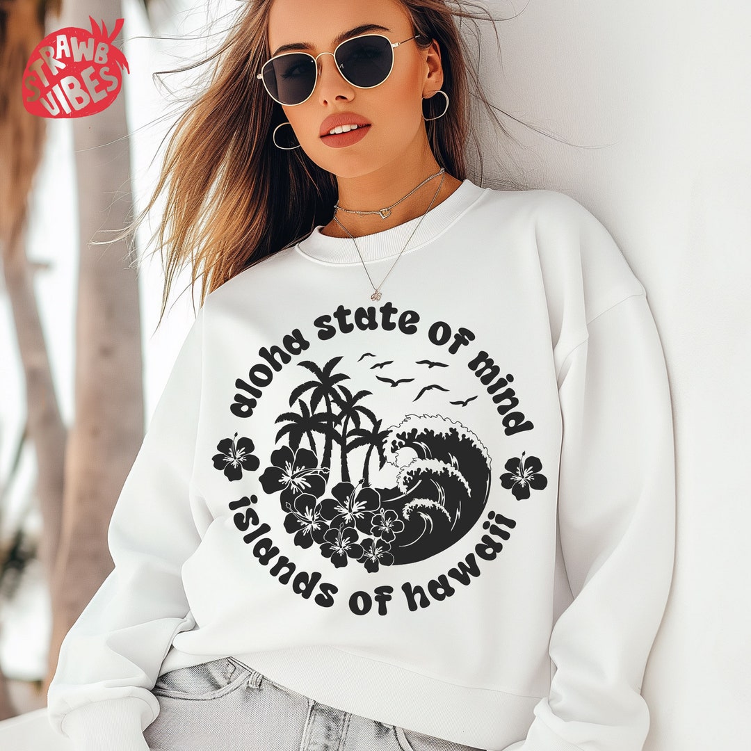 Aloha State of Mind SVG, PNG, Islands of Hawaii Svg, Aloha Svg, Hawaii ...