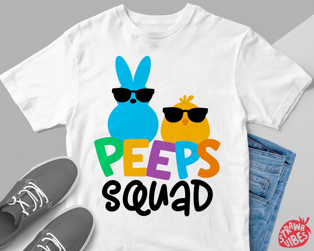 Peeps Squad Svg, Png, Easter Squad Svg, Peep With Sunglasses, Girl, Boy ...