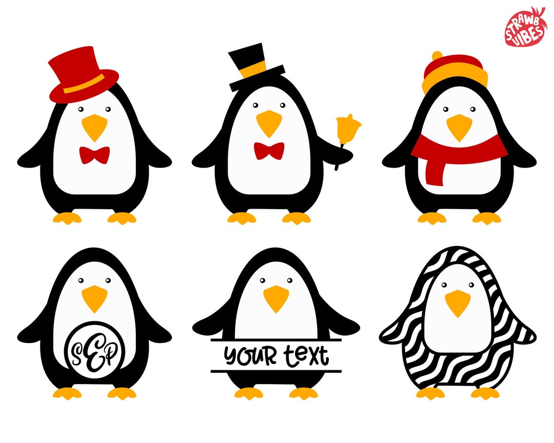 Penguin Svg, Png, Split Penguin Svg, Boy, Girl, Kids Shirt Svg ...