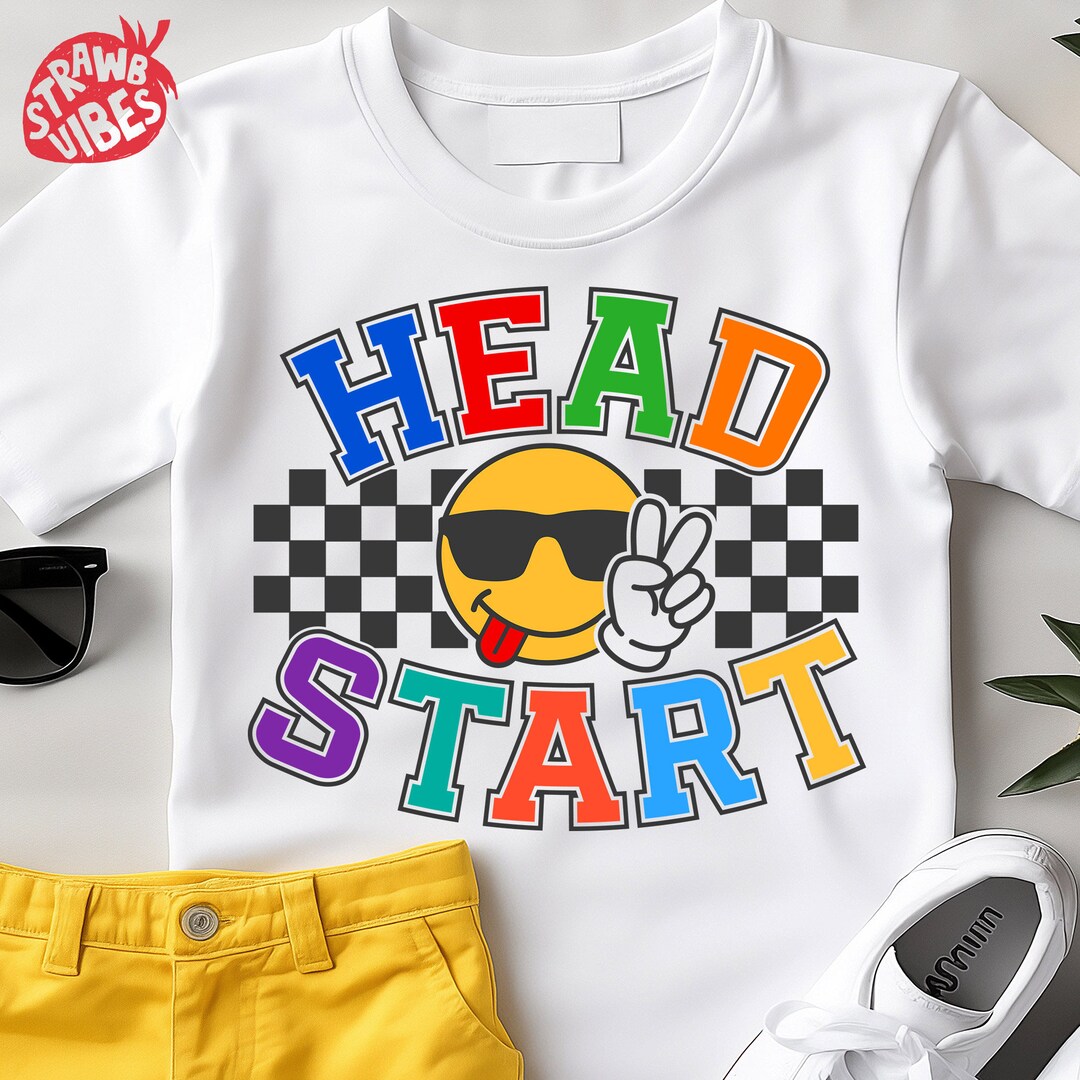 Head Start SVG, PNG, 1st Day of Head Start Svg, Boy, Girl, Kids Head ...