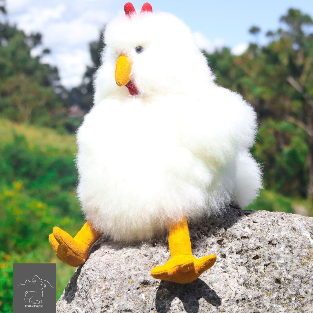 Alpaca Chickens / Beautiful 100 Percent Real Alpaca Fur Toys/handmade ...