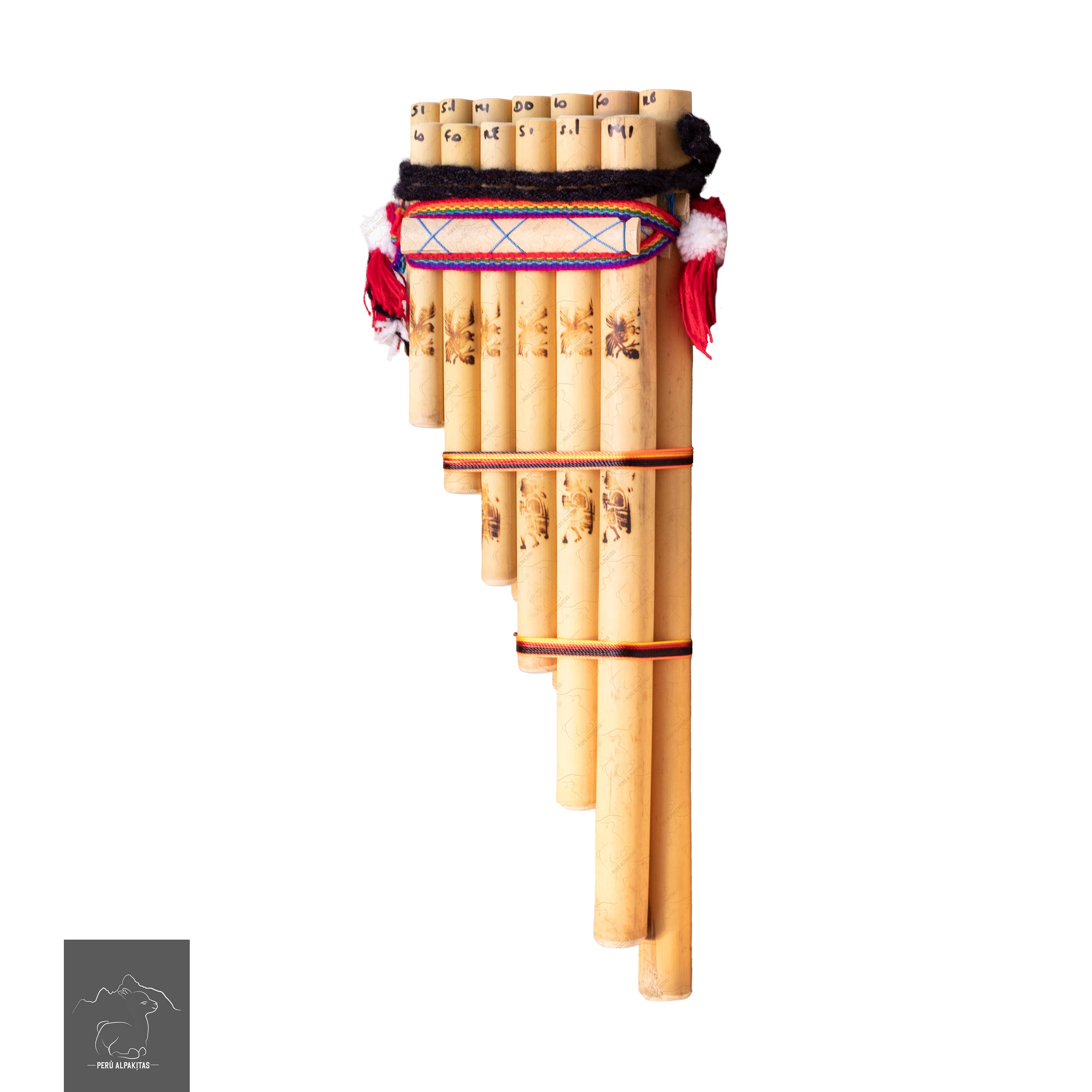 Handmade 13-pipe Pan Flute, Inca Wind Instrument (zampoña) - Etsy