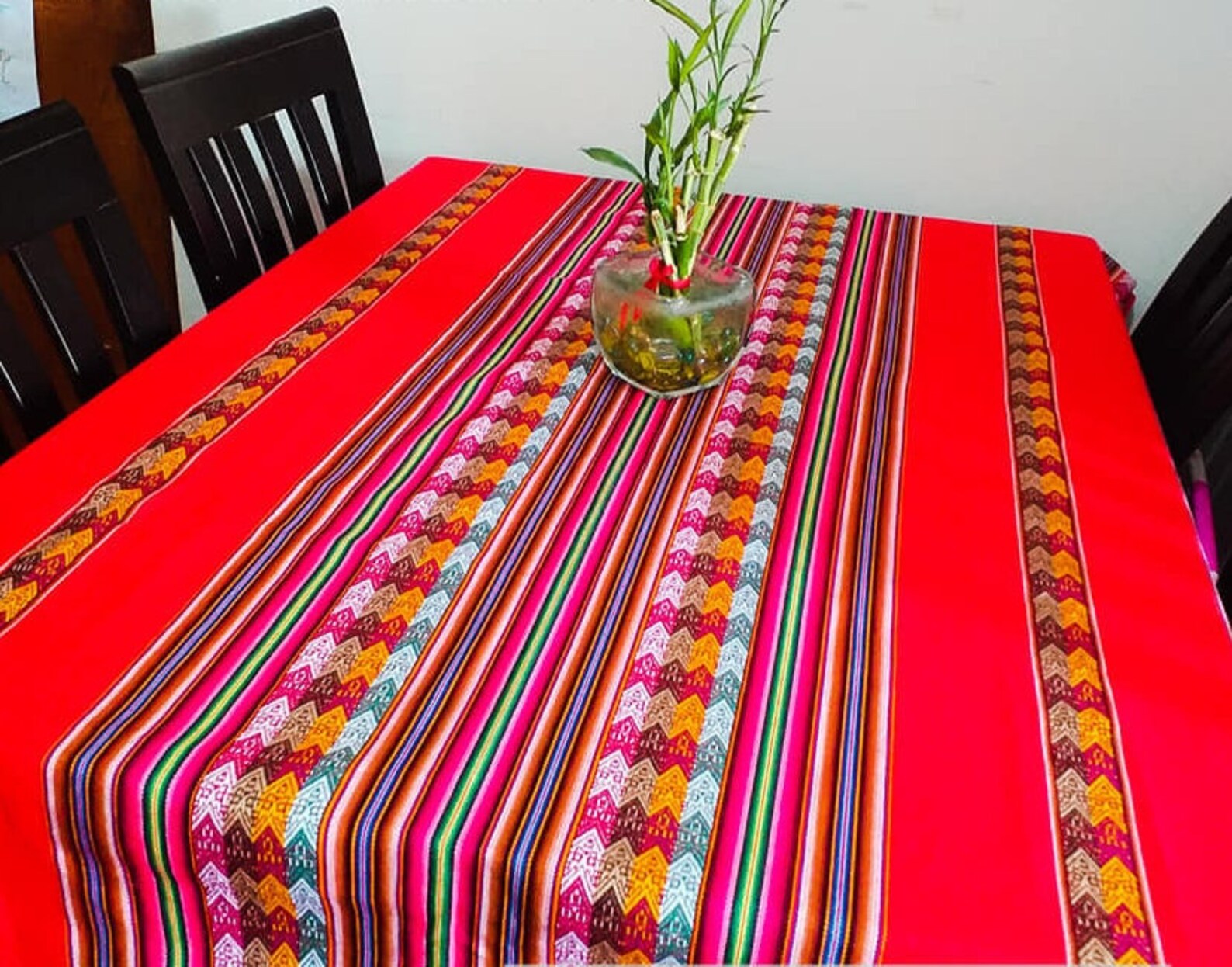 Peruvian Blanket / Boho Fabric / Peruvian Andean Tablecloth / - Etsy