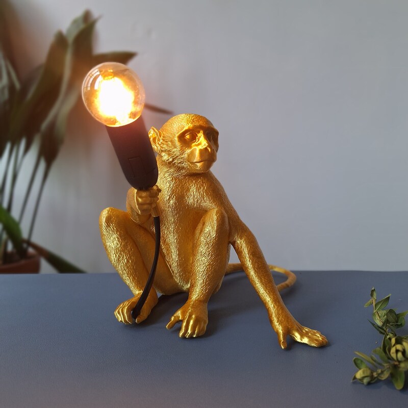 Monkey Lamp - Etsy