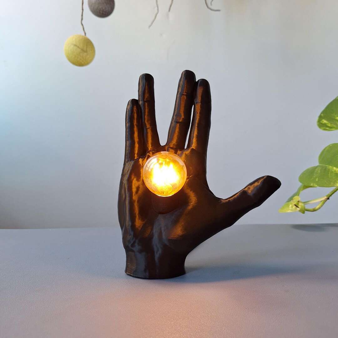 Table Lamp - Vulcan Salute (star Trek) - Etsy