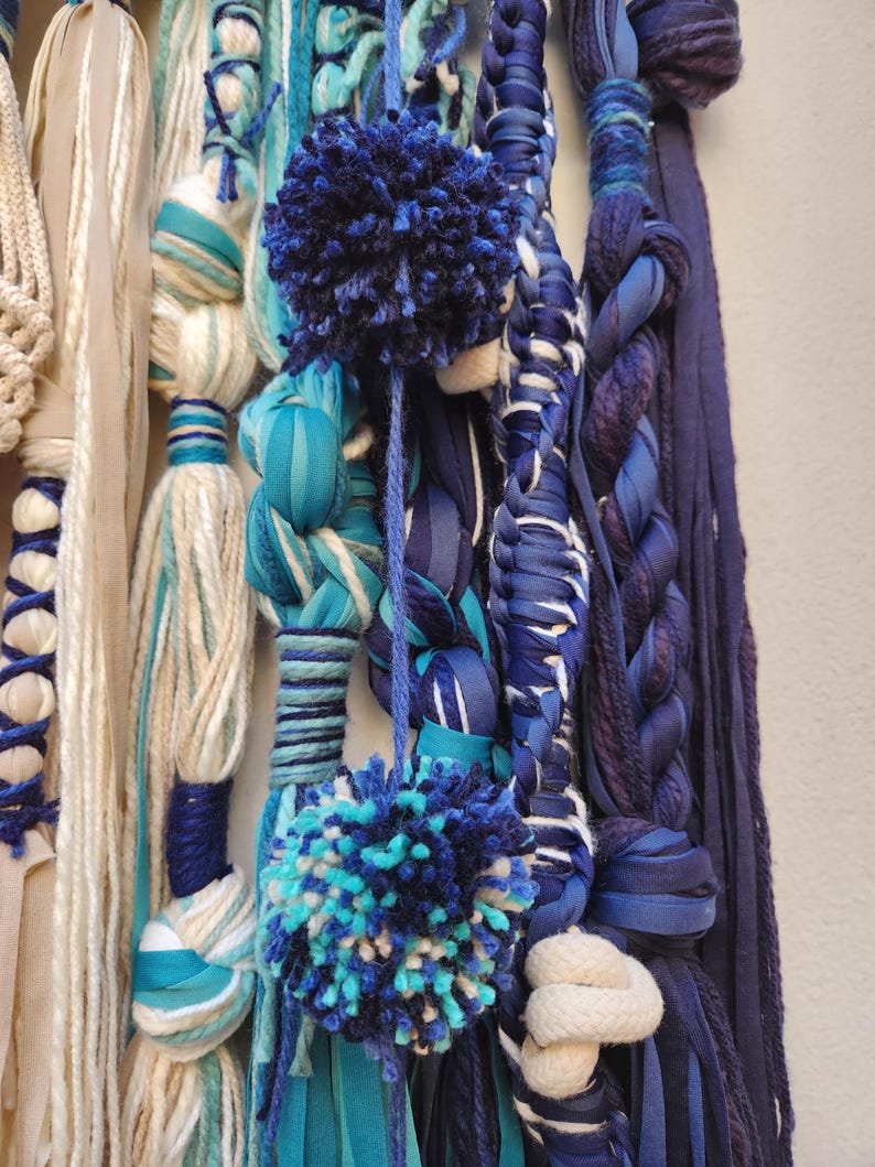 Peruvian Quipu, Bohemian Wall Hanging, Yarn Wall Hanging, Fiber Wall ...