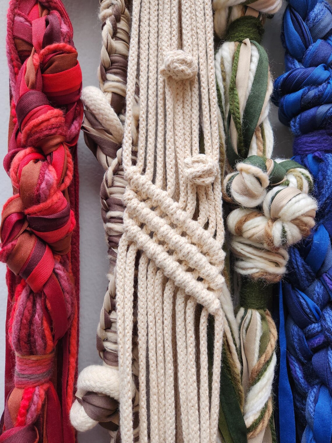 Peruvian Quipu, Bohemian Wall Hanging, Yarn Wall Hanging, Fiber Wall ...