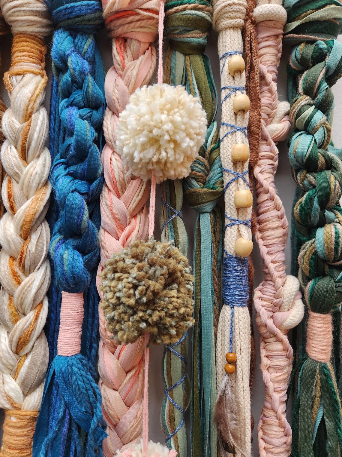 Peruvian Quipu, Bohemian Wall Hanging, Yarn Wall Hanging, Fiber Wall ...