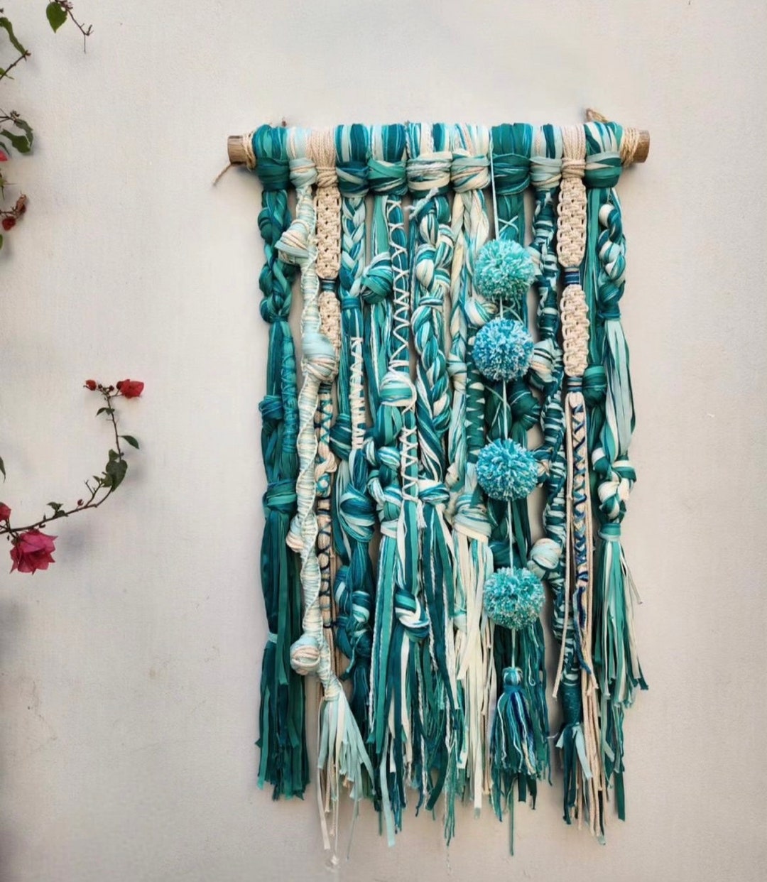 Peruvian Quipu, Bohemian Wall Hanging, Yarn Wall Hanging, Fiber Wall ...