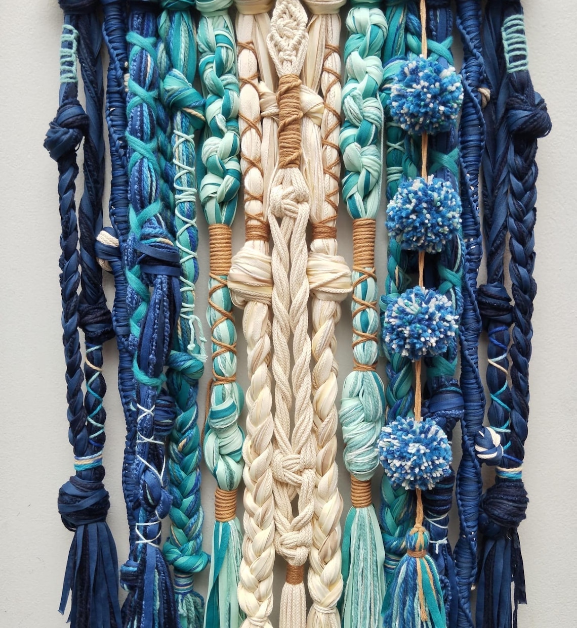 Peruvian Quipu, Bohemian Wall Hanging, Yarn Wall Hanging, Fiber Wall ...
