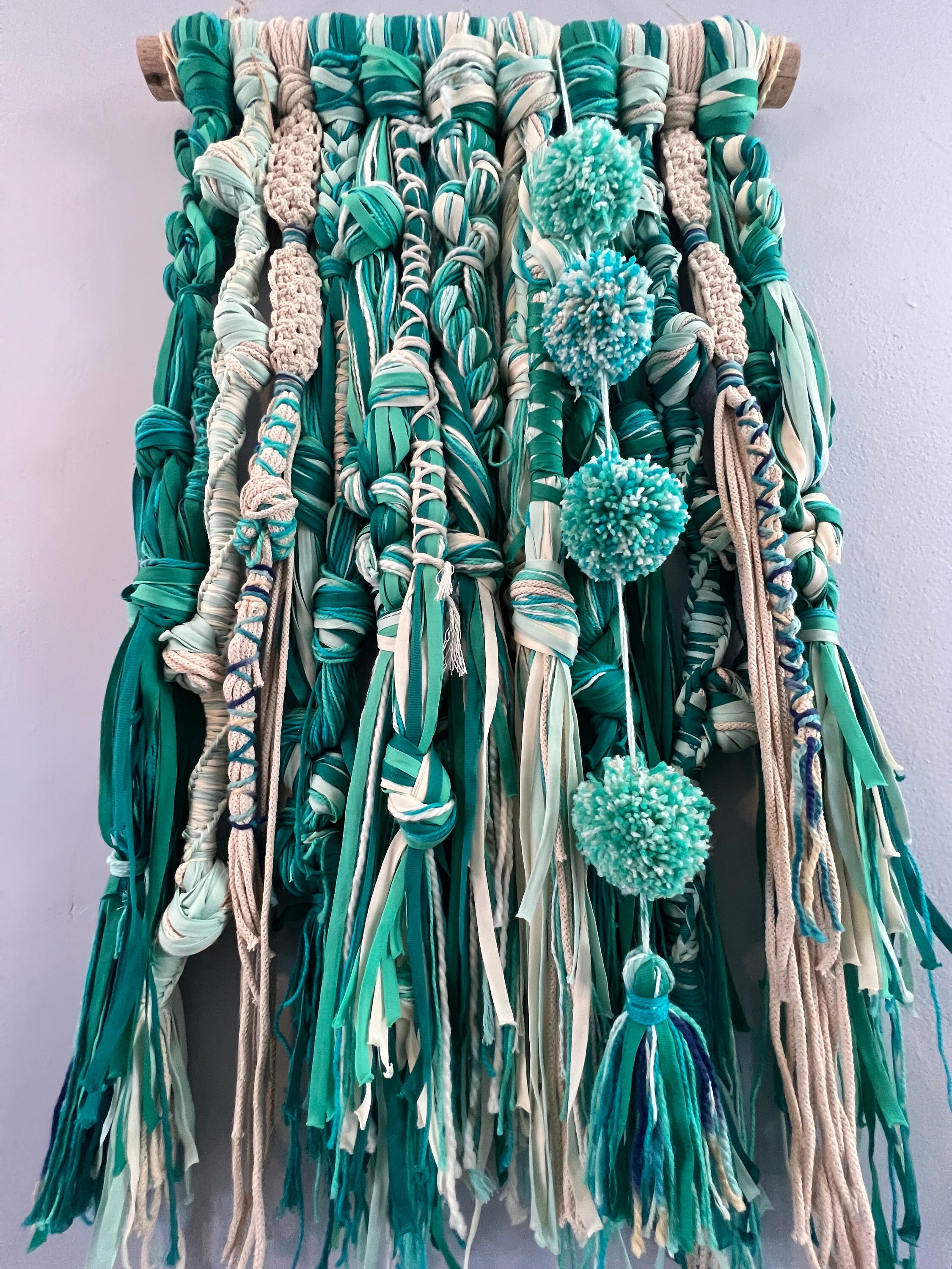 Peruvian Quipu, Bohemian Wall Hanging, Yarn Wall Hanging, Fiber Wall ...