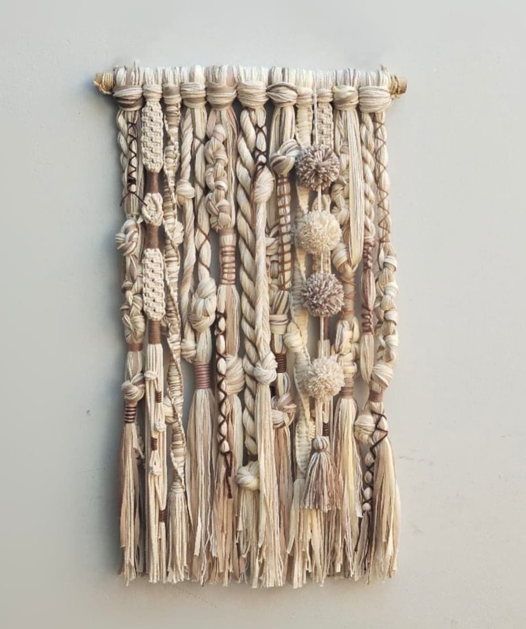 Peruvian Quipu, Bohemian Wall Hanging, Yarn Wall Hanging, Fiber Wall ...