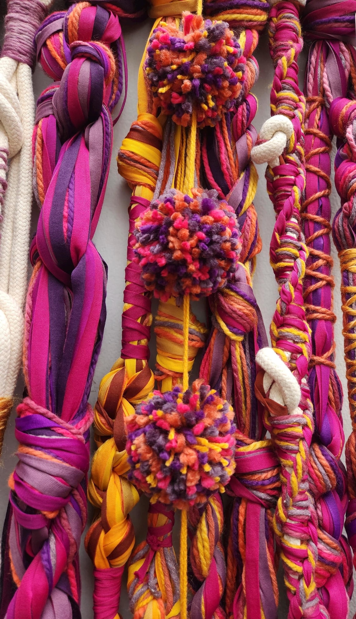 Peruvian Quipu, Bohemian Wall Hanging, Yarn Wall Hanging, Fiber Wall ...