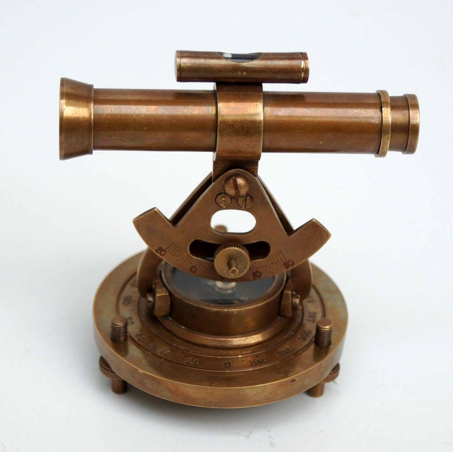 Antique Nautical Solid Brass Alidade With Compass Maritime Ship ...