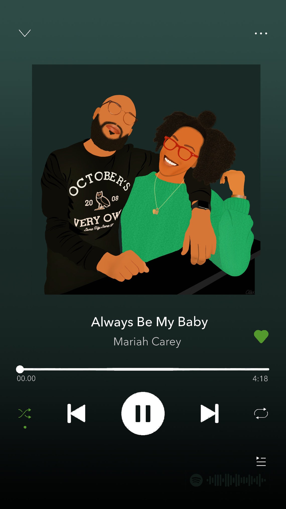 Spotify Portrait Custom Spotify Album Cover Spotify | Etsy