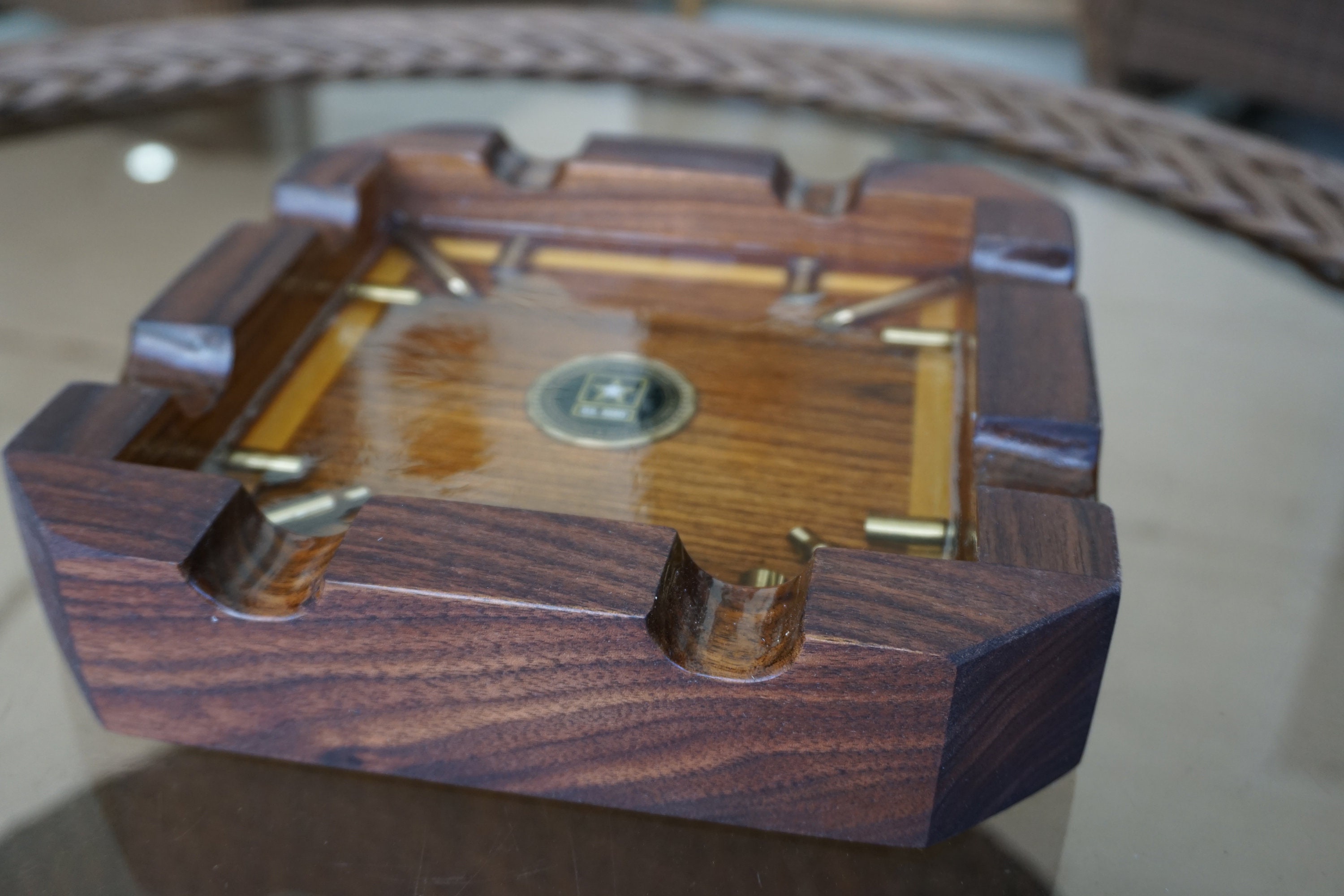 Walnut Army Cigar Ashtray - Etsy