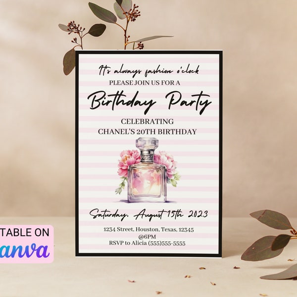 Chanel Invitations - Etsy