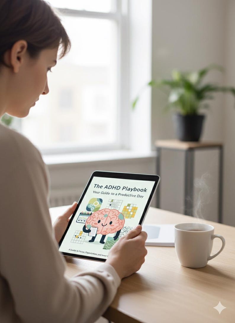 The ADHD Playbook: Your Guide to A Productive Day - Etsy