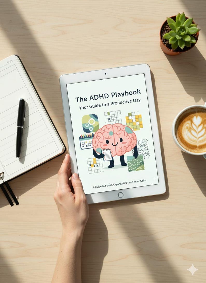 The ADHD Playbook: Your Guide to A Productive Day - Etsy